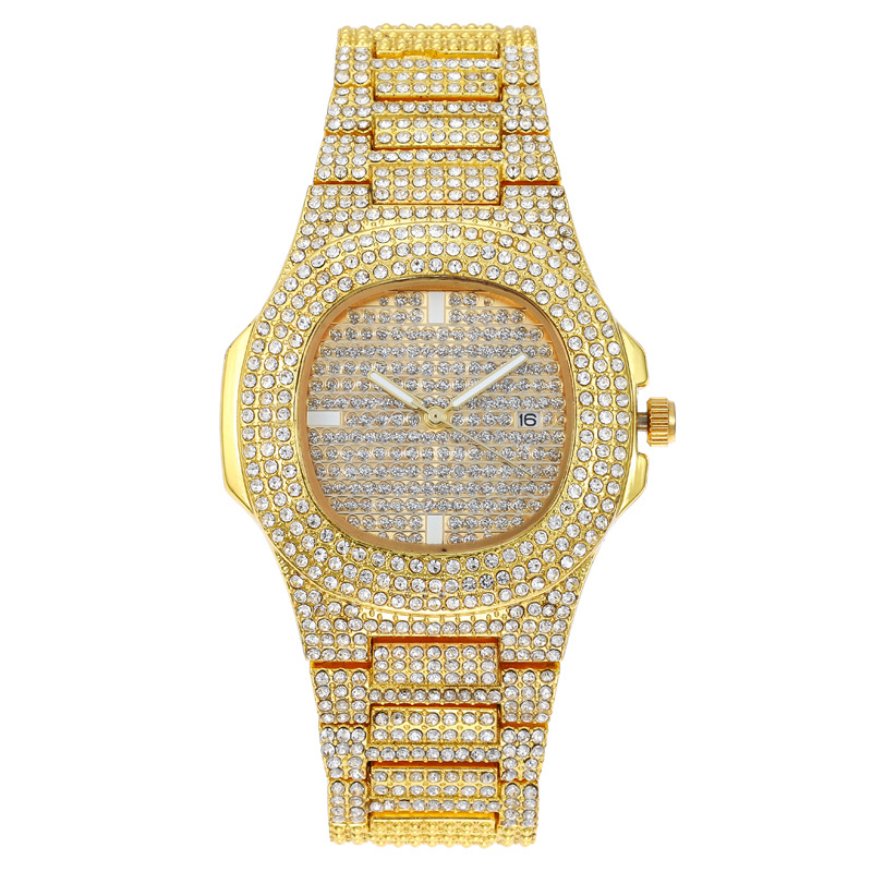 Diamond-encrusted starry sky, diamond-encrusted calendar, ladies' watch ...